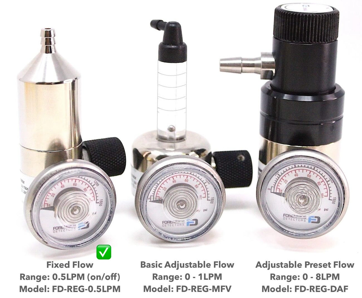 Gas Regulator Fixed Flow 0.5 LPM C10