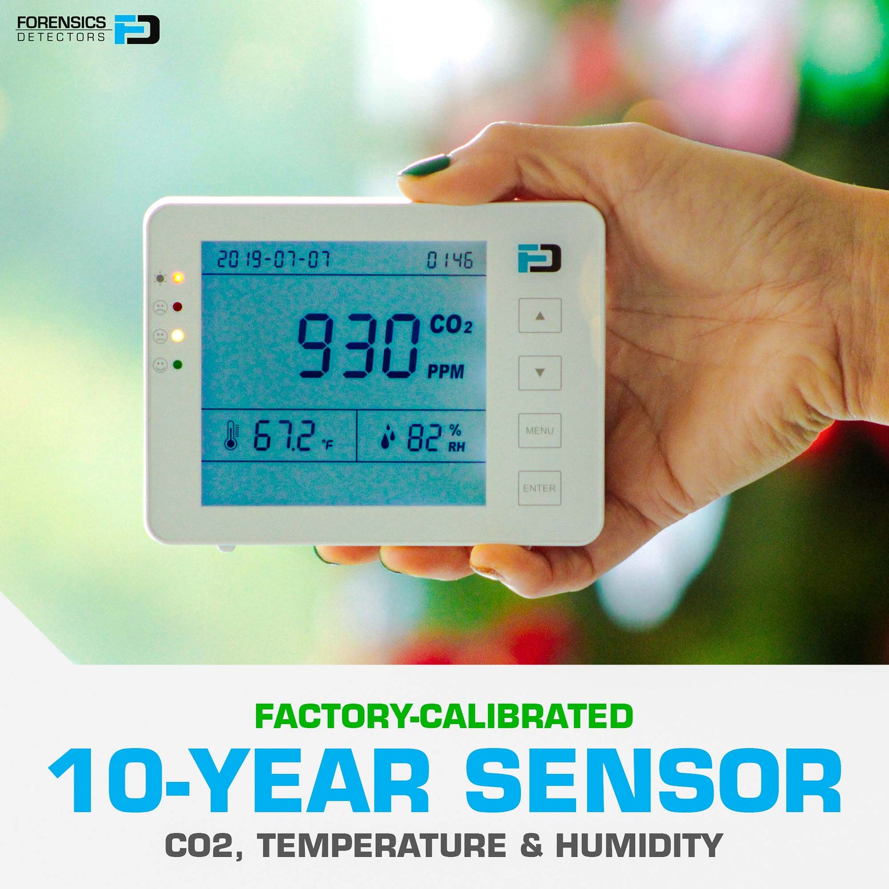 CO2 Monitor and Carbon Dioxide Meter
