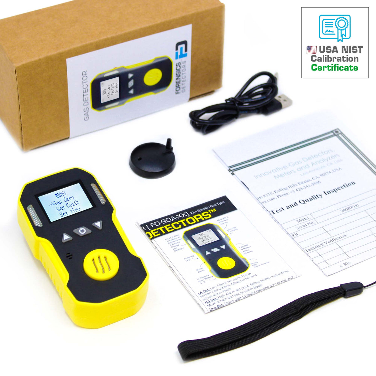 Hydrogen Peroxide Gas Detector | USA NIST Calibration