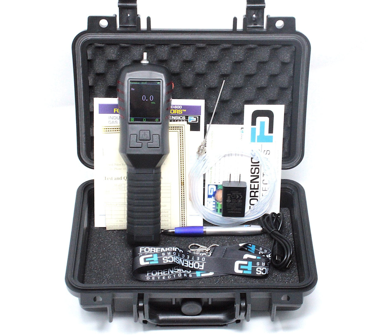 Helium Analyzer | Leak 0-100% | USA NIST Calibration – Forensics Detectors