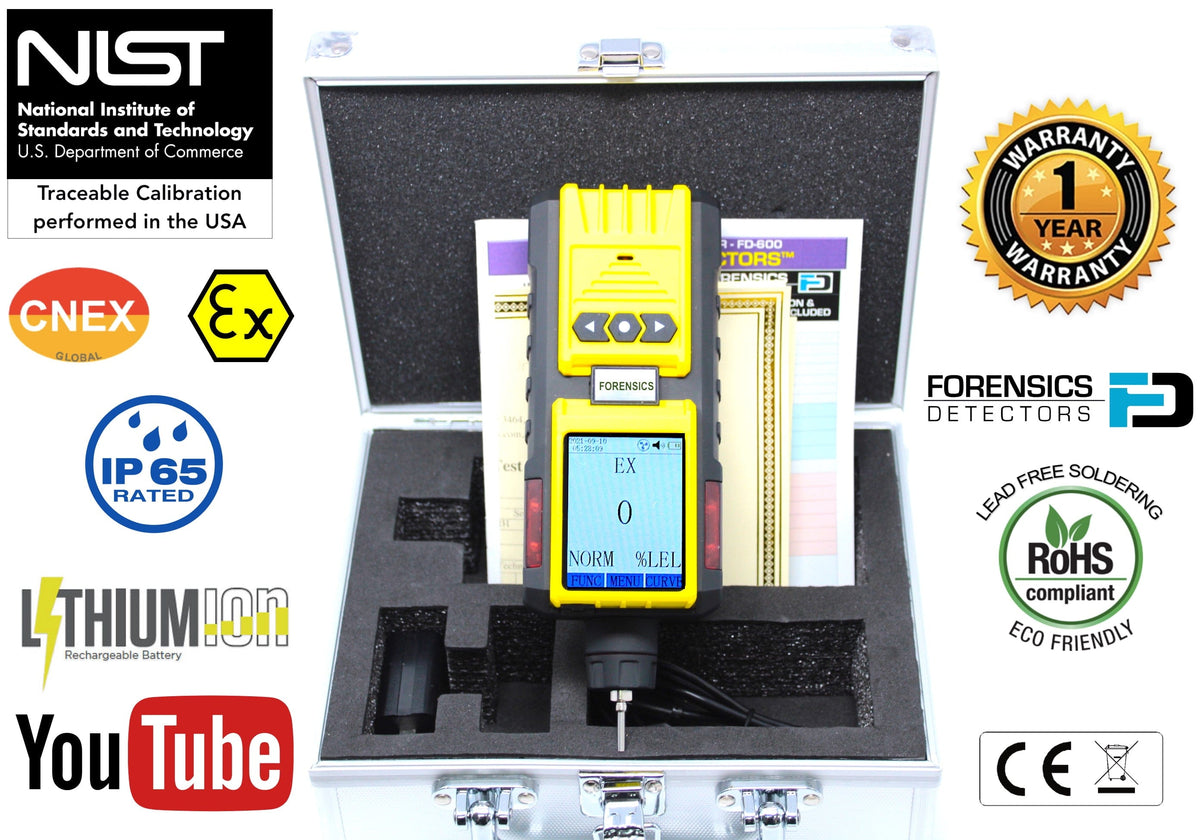 Explosimeter Gas Analyzer | EX LEL | USA NIST Calibration – Forensics ...