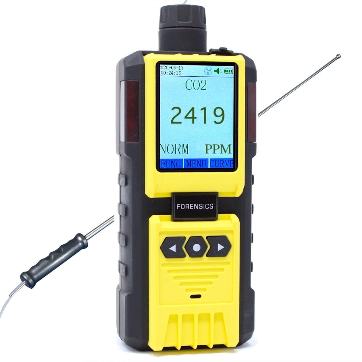 CO2 Leak Detector | 0-5000 ppm | USA NIST Calibration